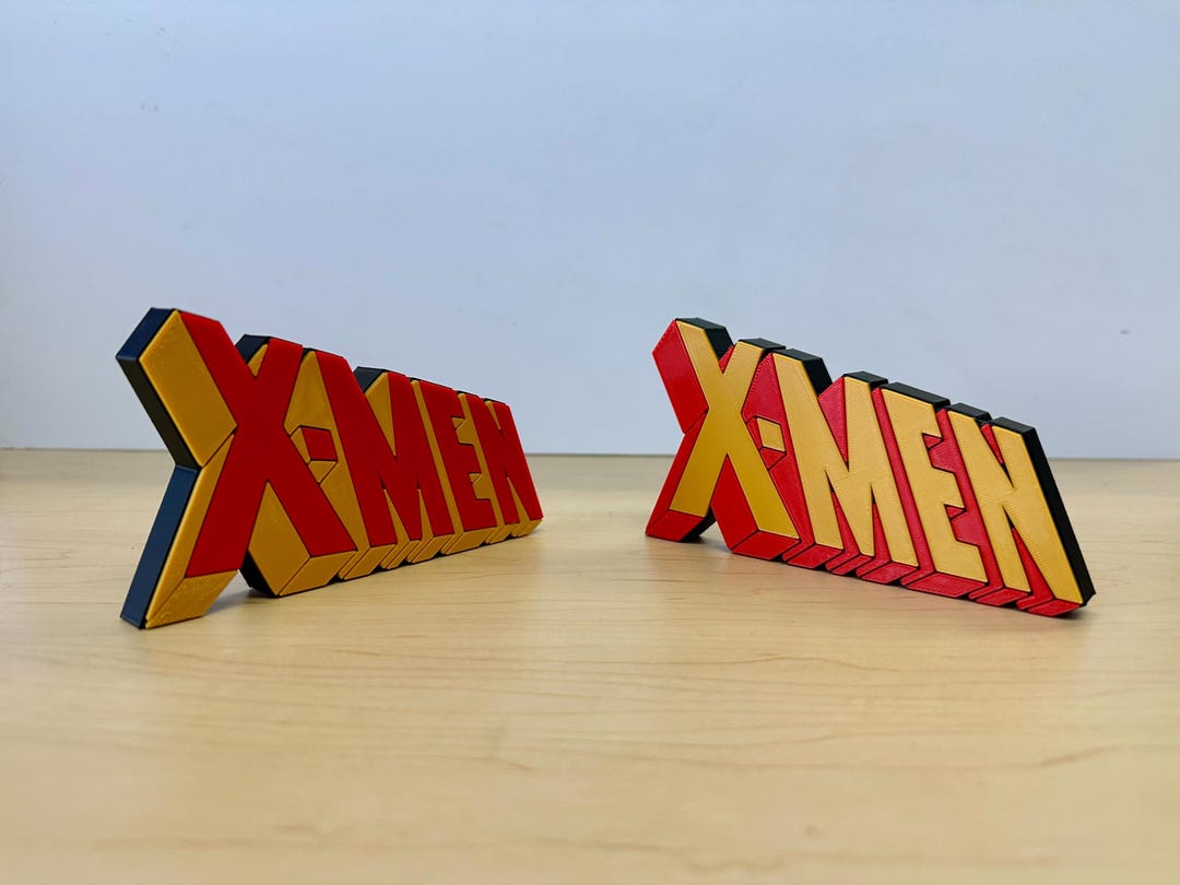 X-men Retro 3D Logo – Classic Comic-inspired Sign | 3D Printed - Etsy