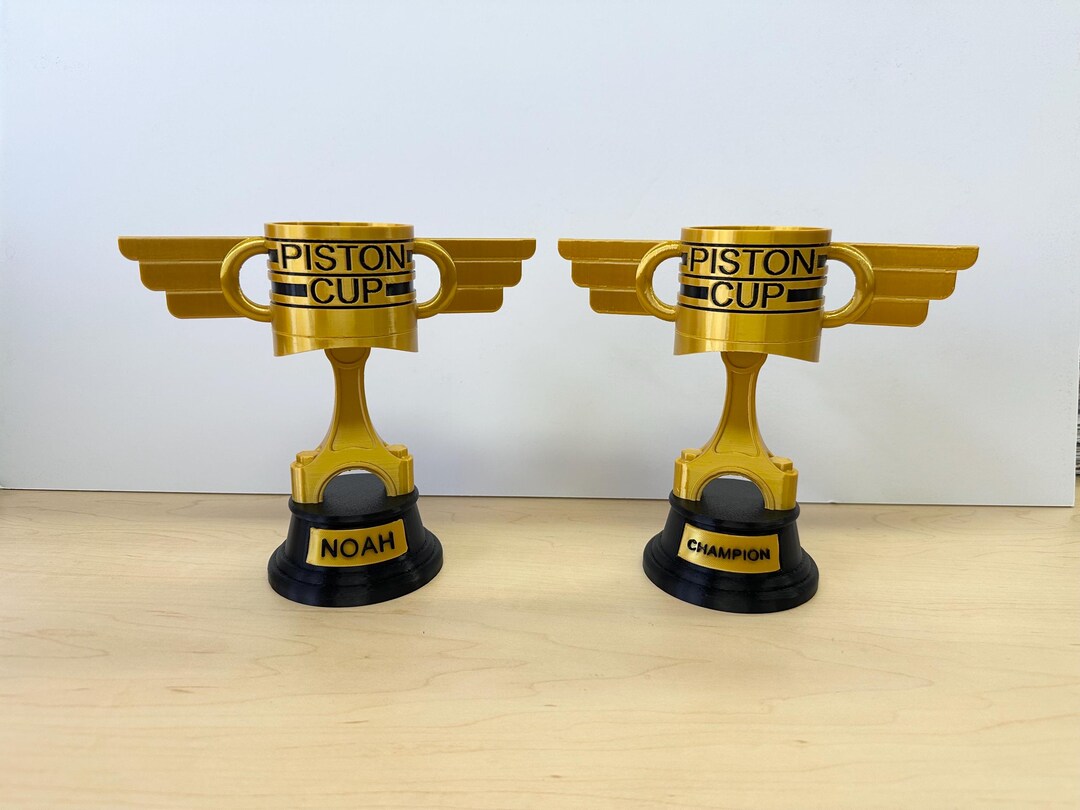 Personalized Piston Cup Name Trophy 3D Printed - Etsy