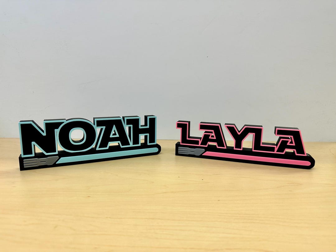 Personalized Star Wars Name Sign: 3D Printed Custom Plaque - Etsy