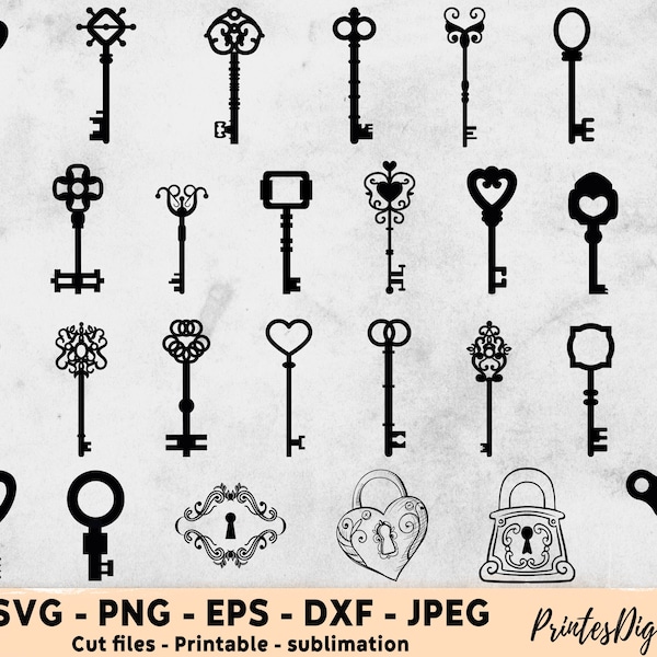 Vintage Lock and Key - Etsy
