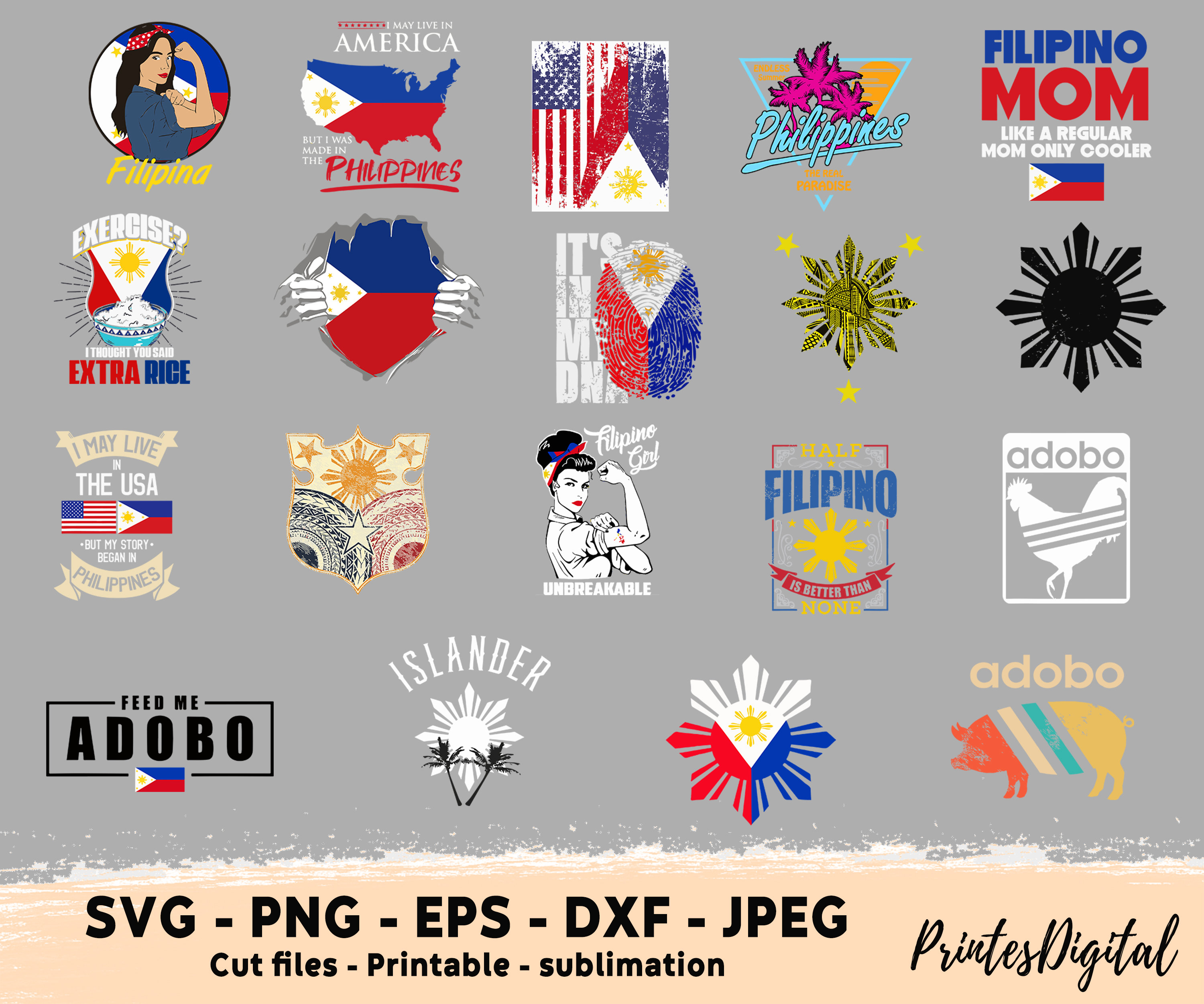 Filipino Svg Bundle Filipino Png Filipina Svg Philippines | Etsy Canada