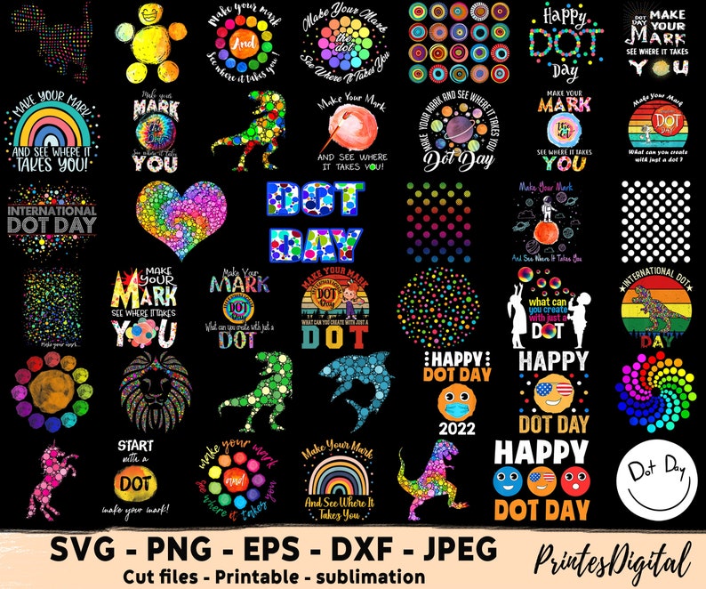 41 International Dot Day PNG Make Your Mark and See Where It - Etsy