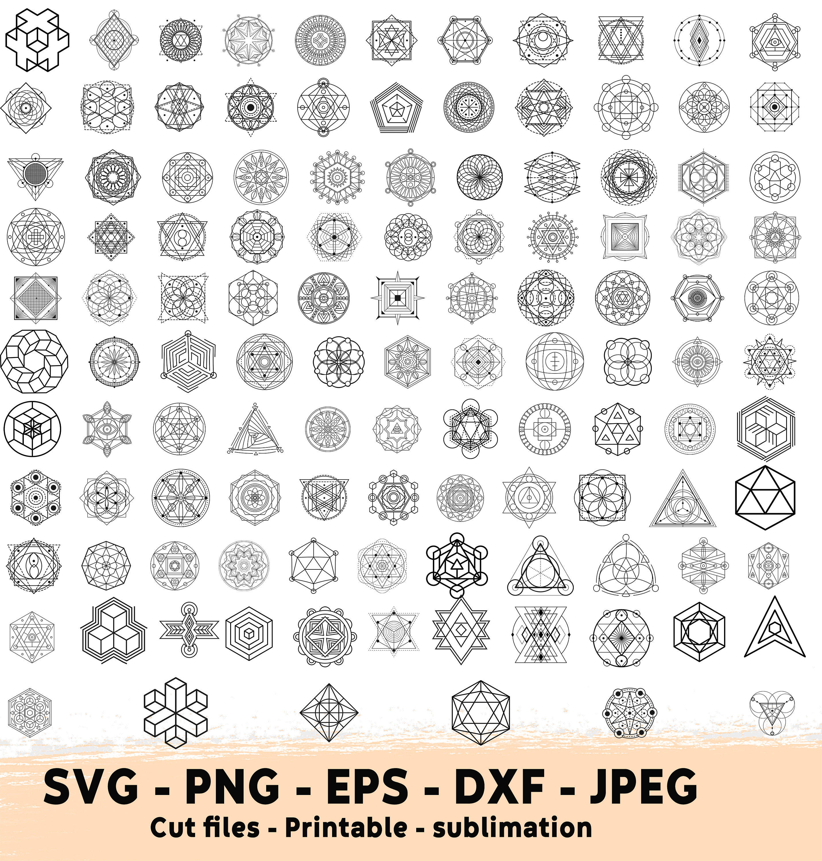 116 Sacred Geometry Svg, Sacred Geometry Png, Sacred Geometry Clipart ...
