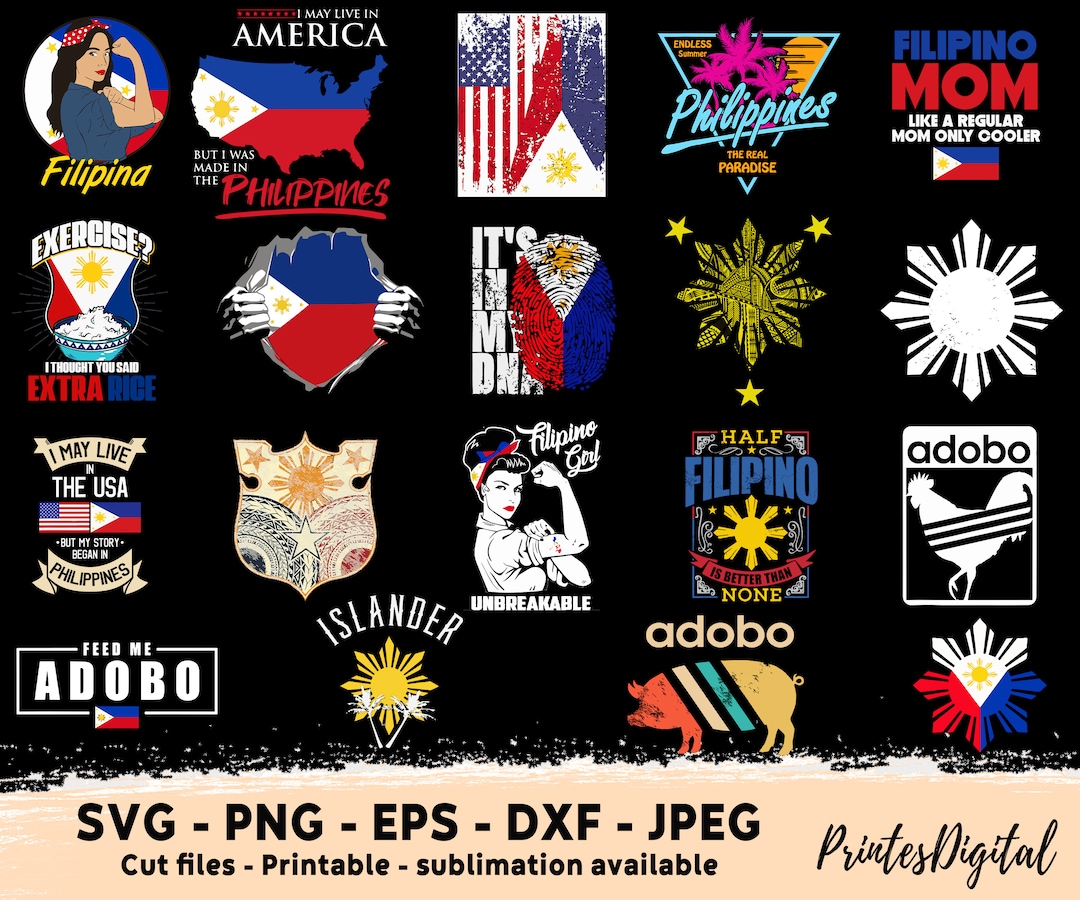 Filipino Svg Bundle, Filipino Png, Filipina Svg, Philippines ...