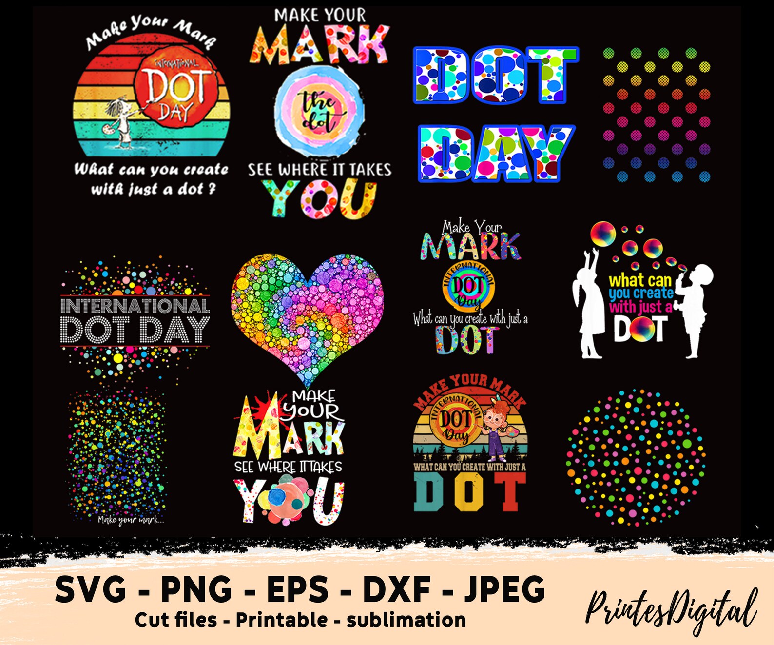 41 International Dot Day PNG, Make Your Mark and See Where It Takes You ...