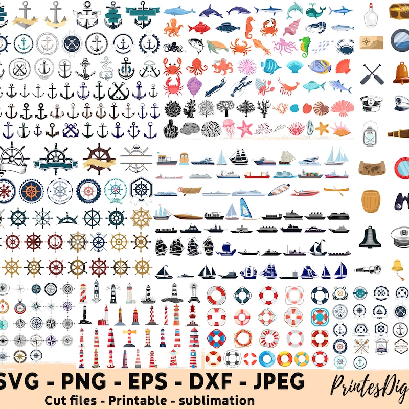 Nautical Svg - Etsy