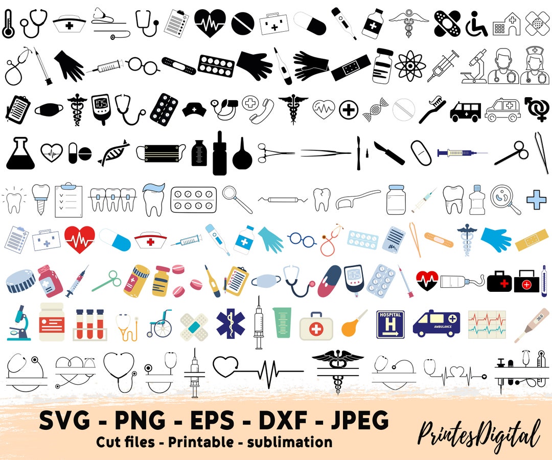 148 Medical Svg Nurse Svg Nursing Svg Hospital Svg Medic - Etsy
