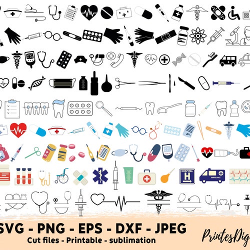 148 Medical Svg Nurse Svg Nursing Svg Hospital Svg Medic - Etsy