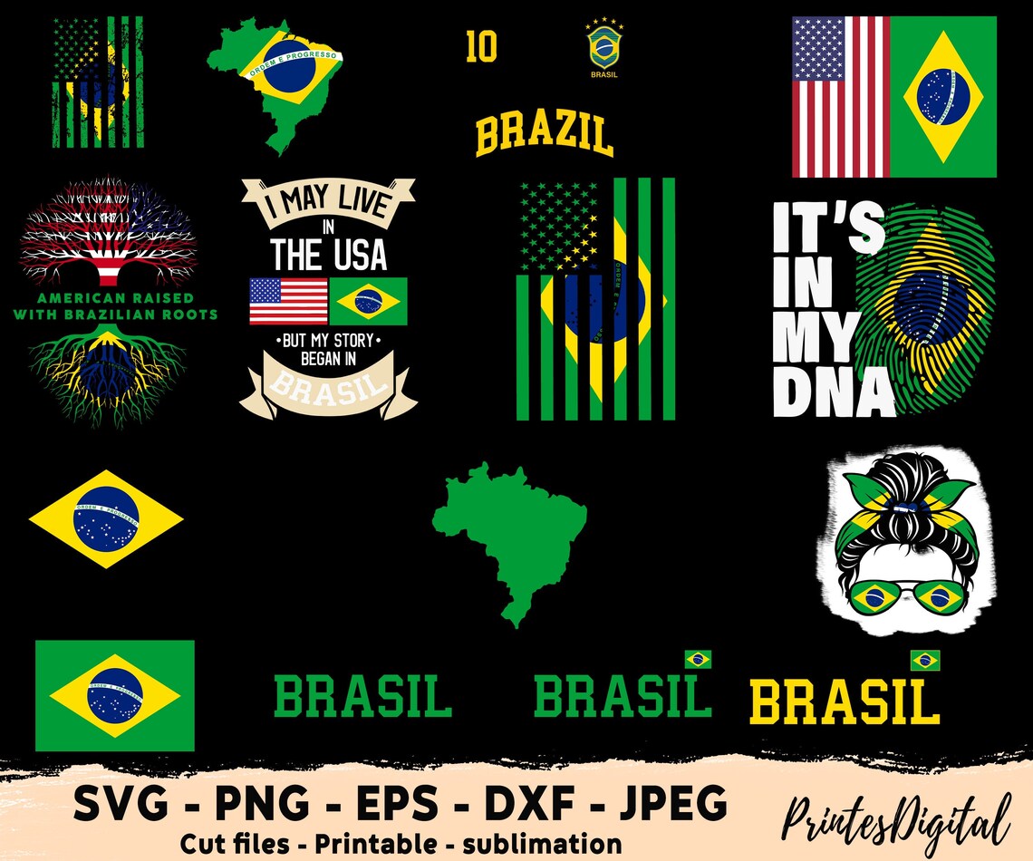 Brazil Svg Png Bundle Brazil Svg Brazil Png Brazil World - Etsy