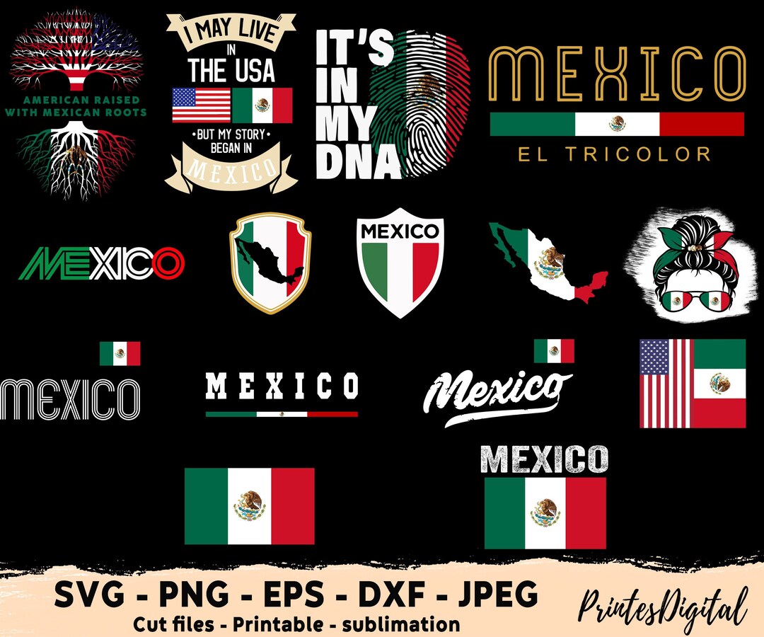 15 Mexico Svg Png Bundle, Mexico Svg, Mexico Png, Mexico World Cup Svg ...