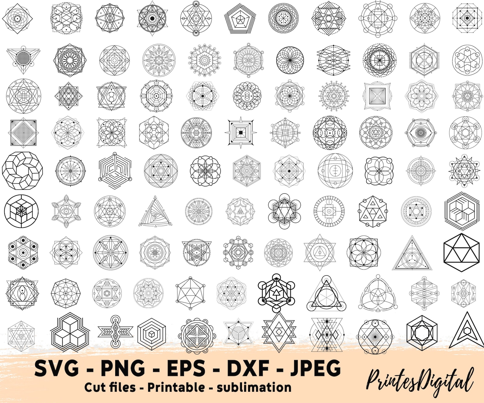 116 Sacred Geometry Svg, Sacred Geometry Png, Sacred Geometry Clipart ...