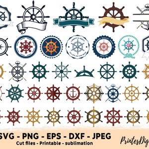 340 Nautical Svg Bundle Png, Nautical Svg Clipart, Anchor Svg, Fish Svg ...