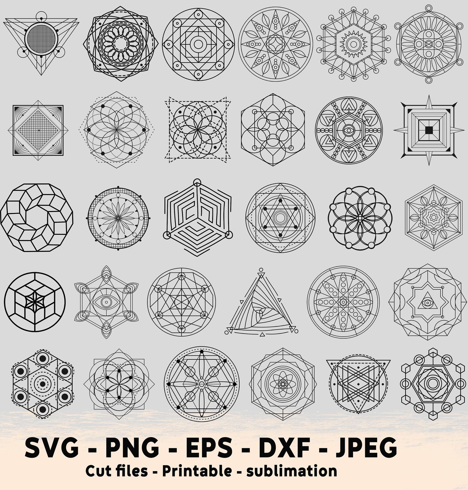116 Sacred Geometry Svg, Sacred Geometry Png, Sacred Geometry Clipart ...