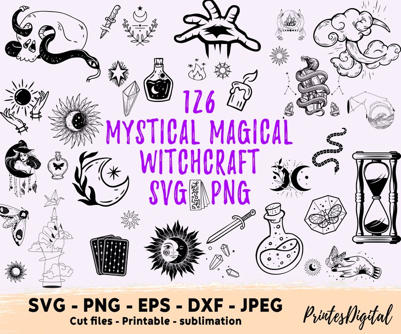 126 Mystic Svg Png Magic Svg Mystical Svg Witchcraft Svg - Etsy
