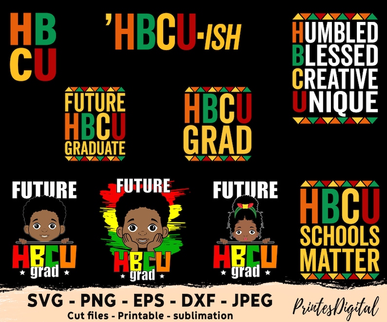HBCU Grad Bundle, HBCU Svg, HBCU Png, Hbcu Grad Svg Png, Historically ...
