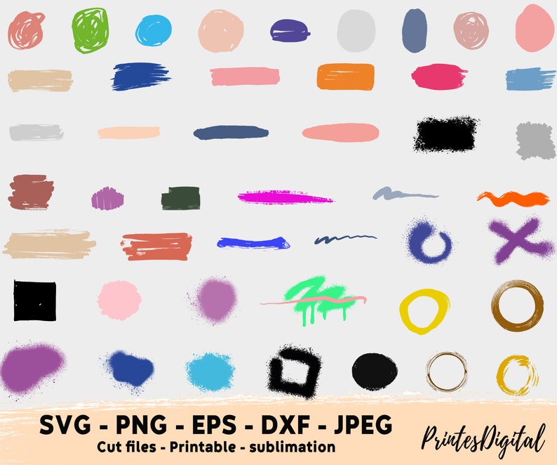 116 Brush Stroke Svg Png Bundle, Brush Stroke Svg, Brush Stroke Png ...