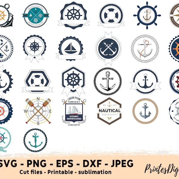 Monogram Nautical - Etsy