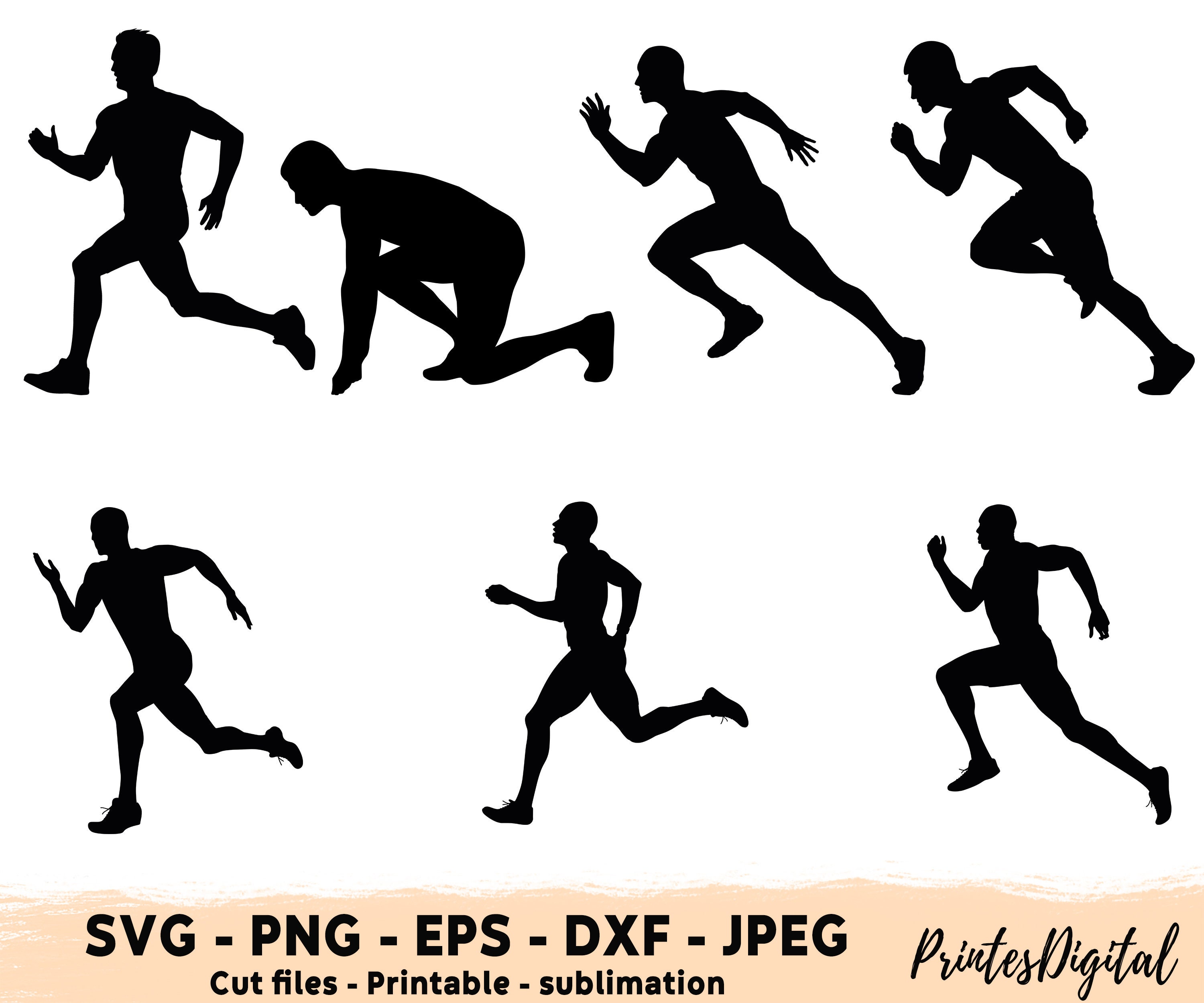 19 Runner SVG, Runner PNG, Run Svg, Run Png, Runner Clipart, Running ...