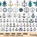 340 Nautical Svg Bundle Png, Nautical Svg Clipart, Anchor Svg, Fish Svg ...