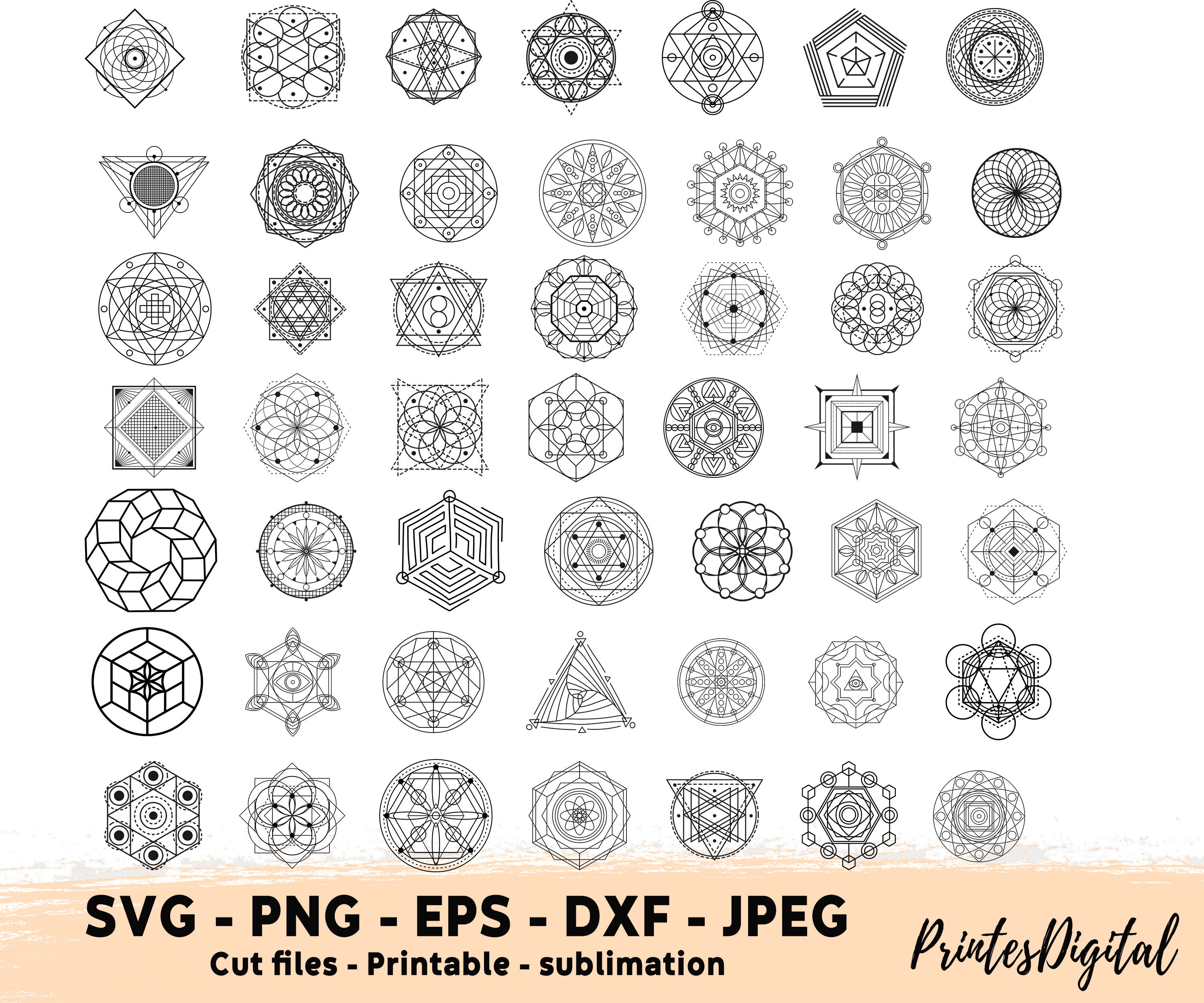 116 Sacred Geometry Svg, Sacred Geometry Png, Sacred Geometry Clipart ...