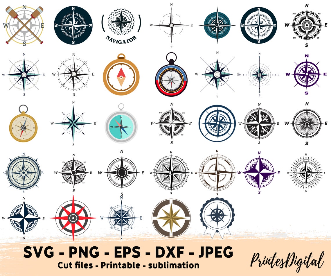 340 Nautical Svg bundle Png Nautical Svg clipart Anchor svg - Etsy España