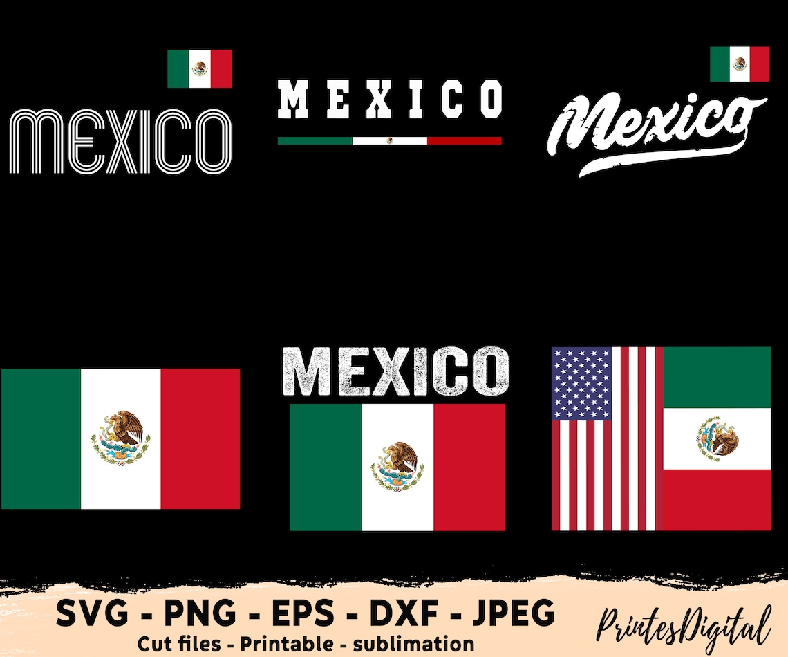 15 Mexico Svg Png Bundle Mexico Svg Mexico Png Mexico World - Etsy