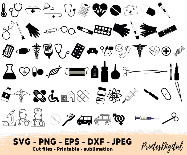 148 Medical Svg Nurse Svg Nursing Svg Hospital Svg Medic - Etsy