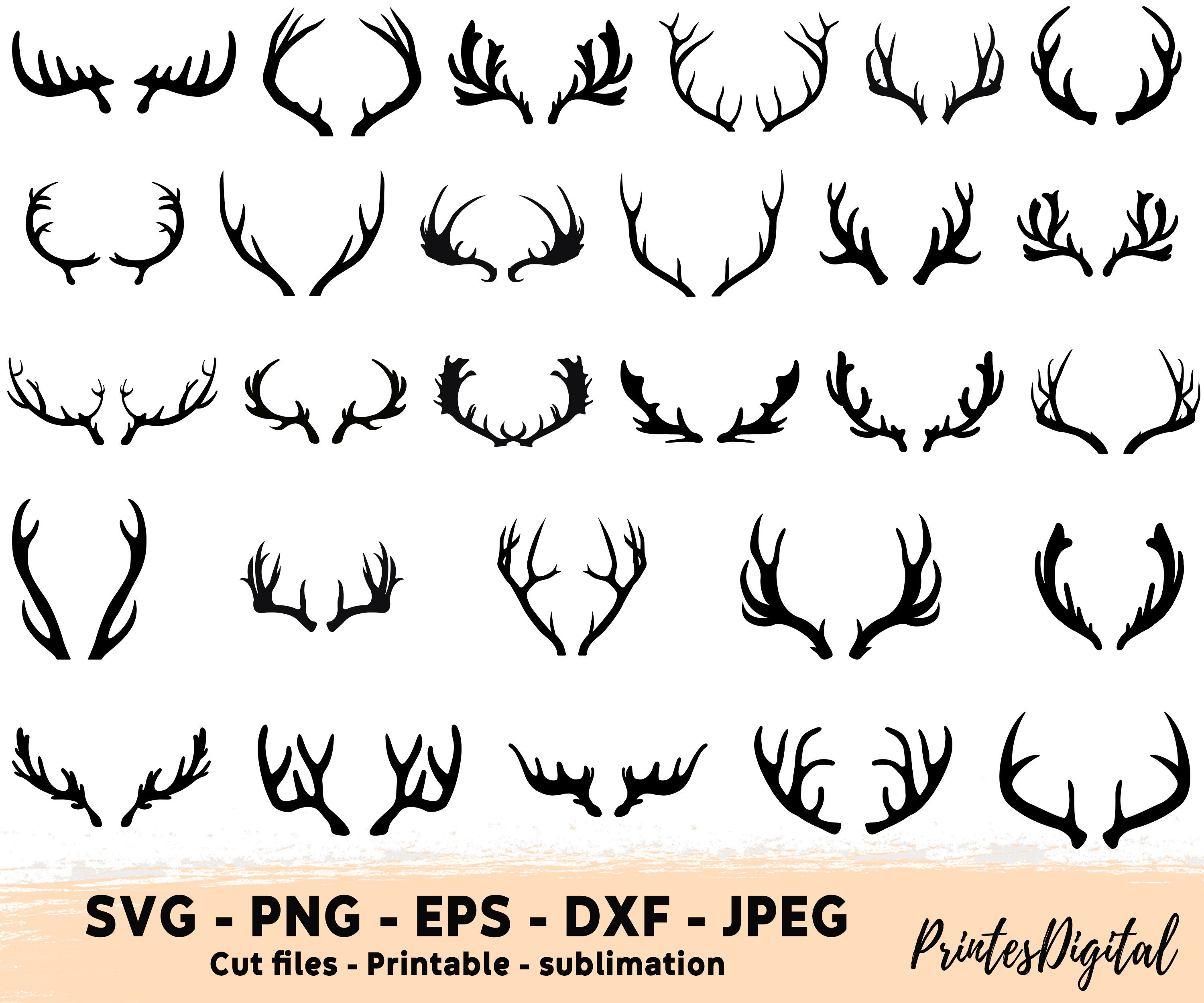 80 Deer Svg Deer Png Deer Antlers Svg Deer Hunting Svg - Etsy Canada