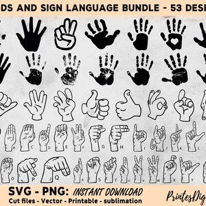 Handprint Svg, Sign Language Svg, Hands Png, Hands Svg, Hand Svg, Hand ...