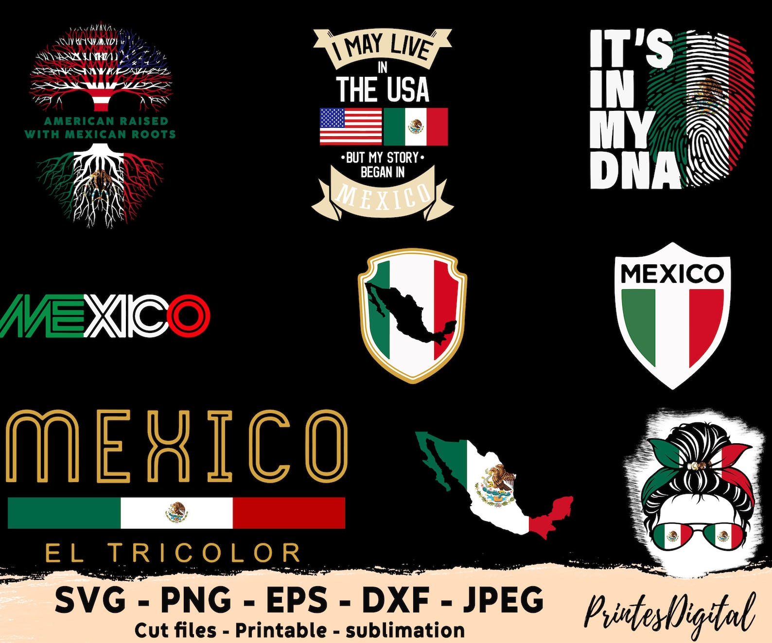 15 Mexico Svg Png Bundle, Mexico Svg, Mexico Png, Mexico World Cup Svg ...