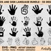 Handprint Svg, Sign Language Svg, Hands Png, Hands Svg, Hand Svg, Hand ...