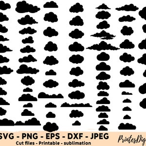 276 Cloud Svg, Cloud Png, Cloud Vector, Cloud Bundle Svg, Cloud Clipart ...