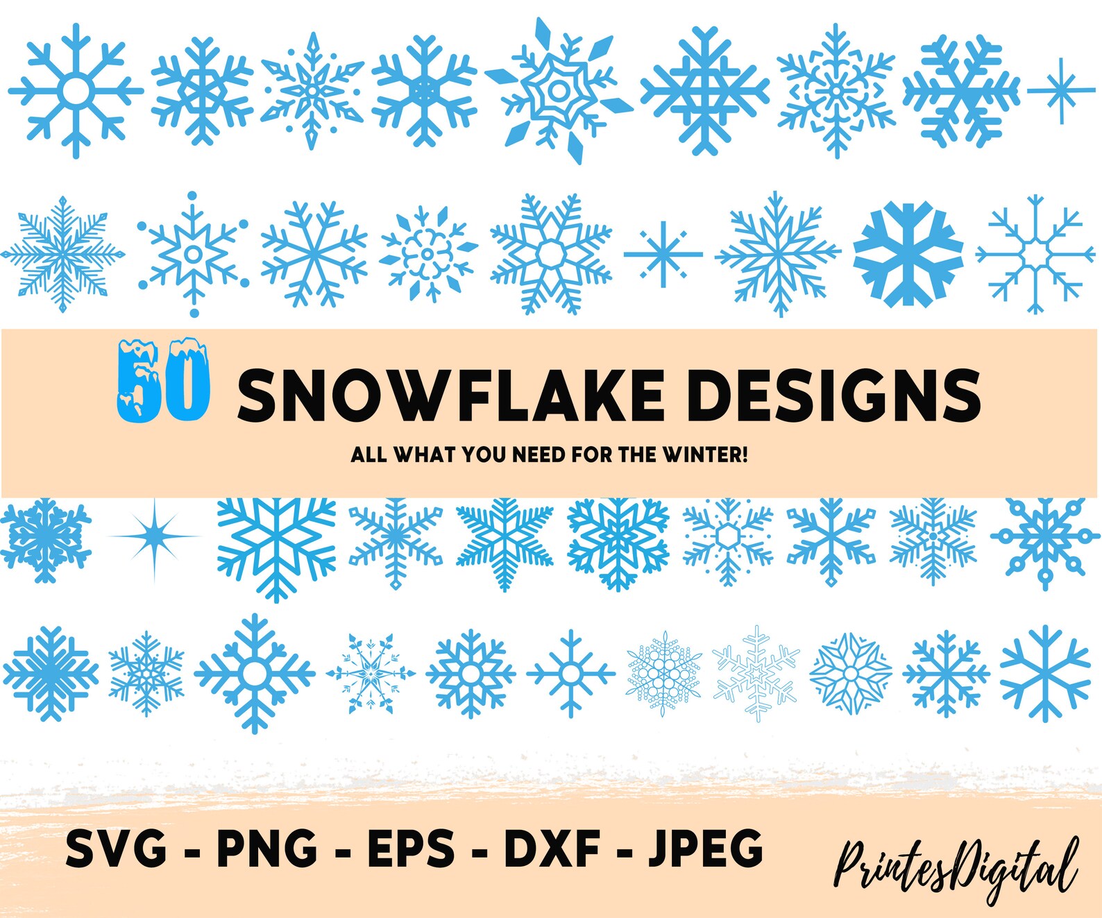 Snowflake SVG PNG Bundle Snowflake Svg Snowflake Svg Laser - Etsy