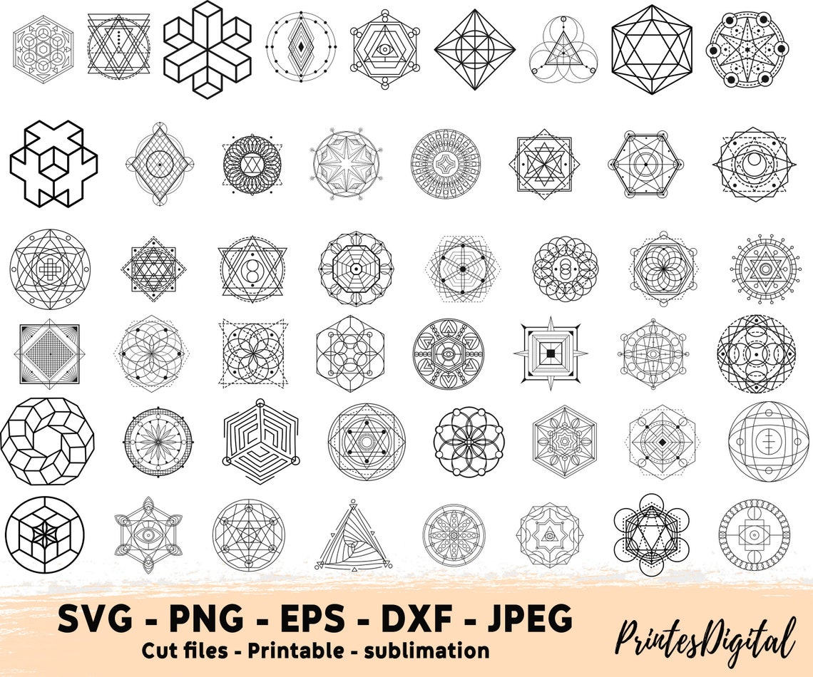 116 Sacred Geometry Svg, Sacred Geometry Png, Sacred Geometry Clipart ...