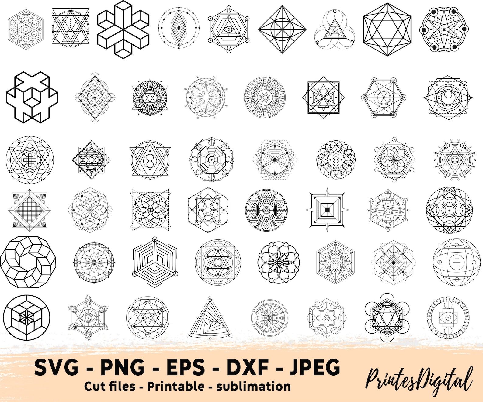 116 Sacred Geometry Svg, Sacred Geometry Png, Sacred Geometry Clipart ...