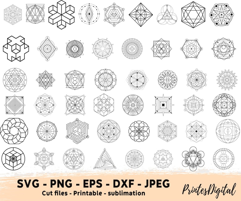 116 Sacred Geometry Svg Sacred Geometry Png Sacred Geometry - Etsy