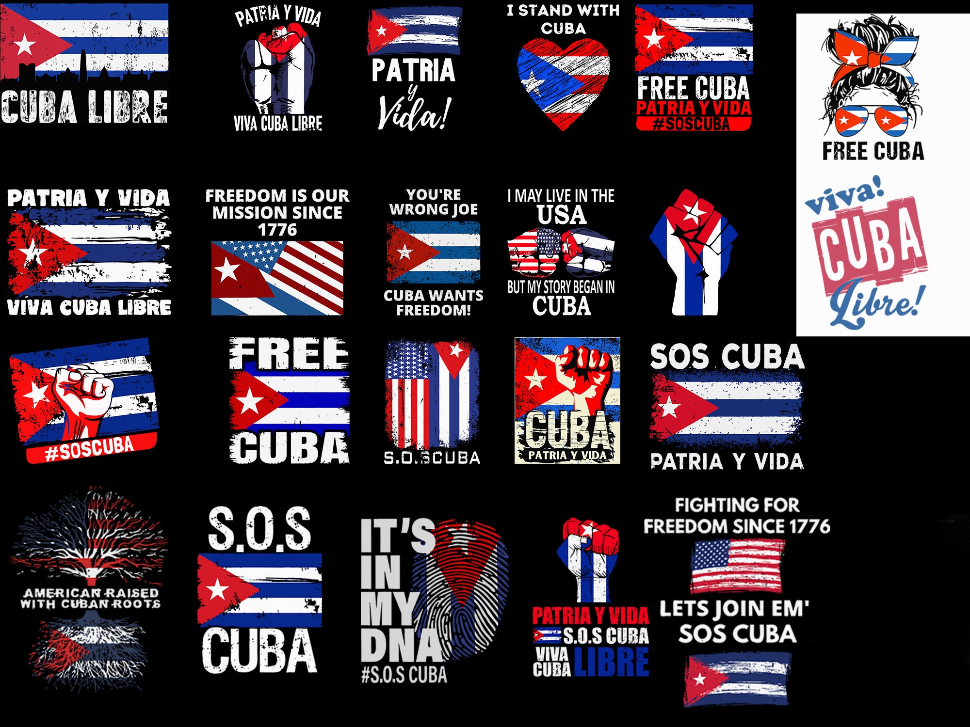42 Cuba PNG SVG, Patria Y Vida Cuba Svg Png, Free Cuba Svg, Sos Cuba ...