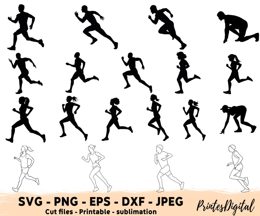 19 Runner SVG Runner PNG Run Svg Run Png Runner Clipart - Etsy France