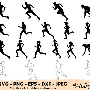 19 Runner SVG, Runner PNG, Run Svg, Run Png, Runner Clipart, Running ...