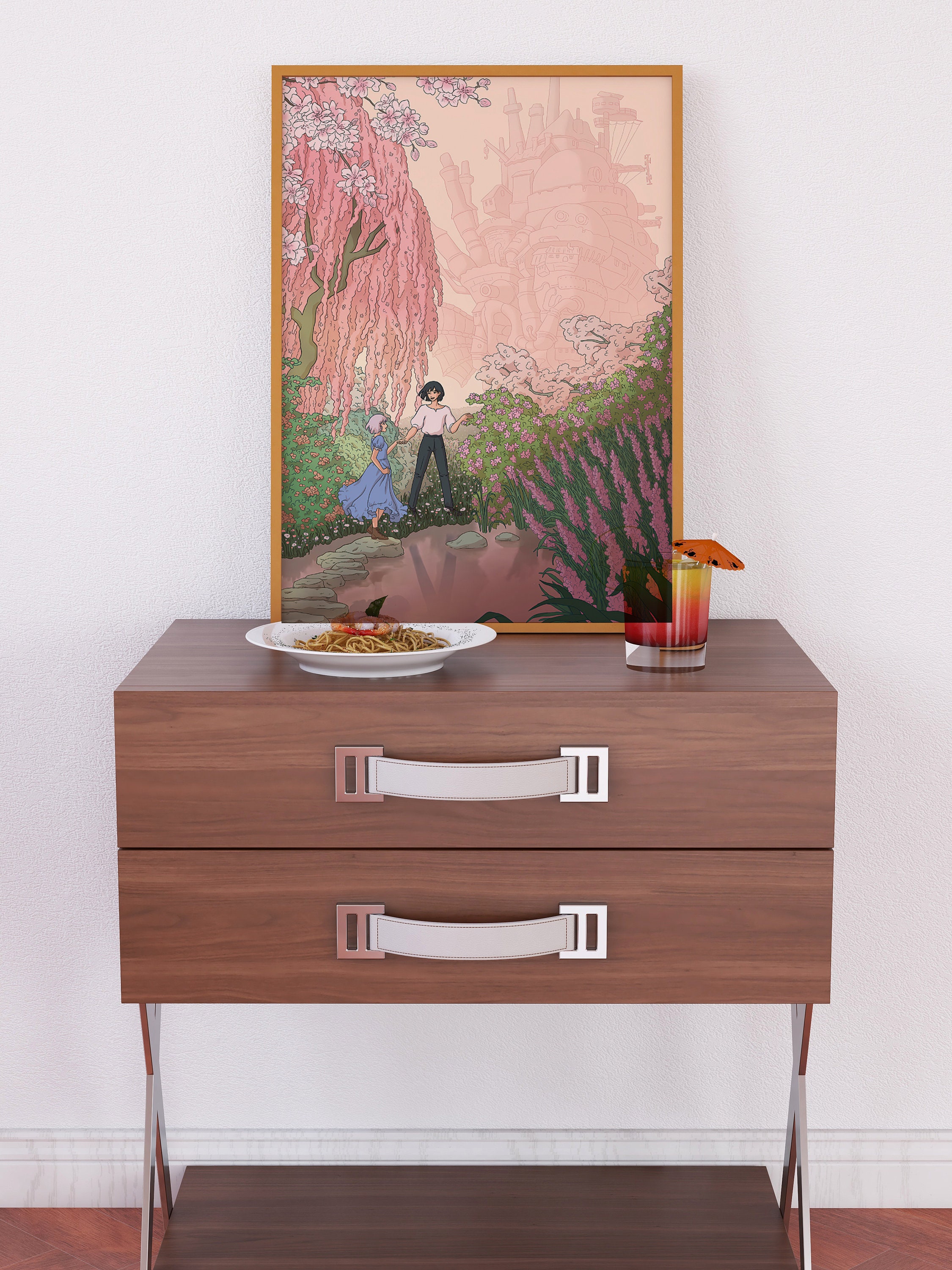 Anime Movie Poster Moving Castle Anime Poster Movie Art - Etsy