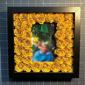 Memorial Flower Shadow Box| Paper Flowers | Flower Shadowbox | in ...