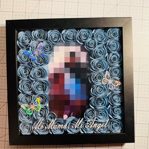 Memorial Flower Shadow Box| Paper Flowers | Flower Shadowbox | in ...