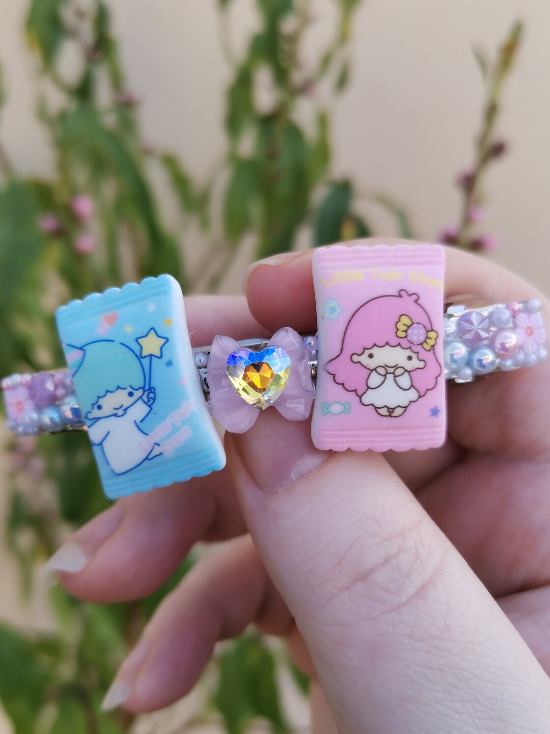 Kawaii Fairy Kei Cute Twins Pastel Hair Clip. - Etsy