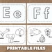 Printable Alphabet Coloring Pages, ABC Printable Flashcards, Pre-k ...