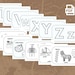 Printable Alphabet Coloring Pages, ABC Printable Flashcards, Pre-k ...