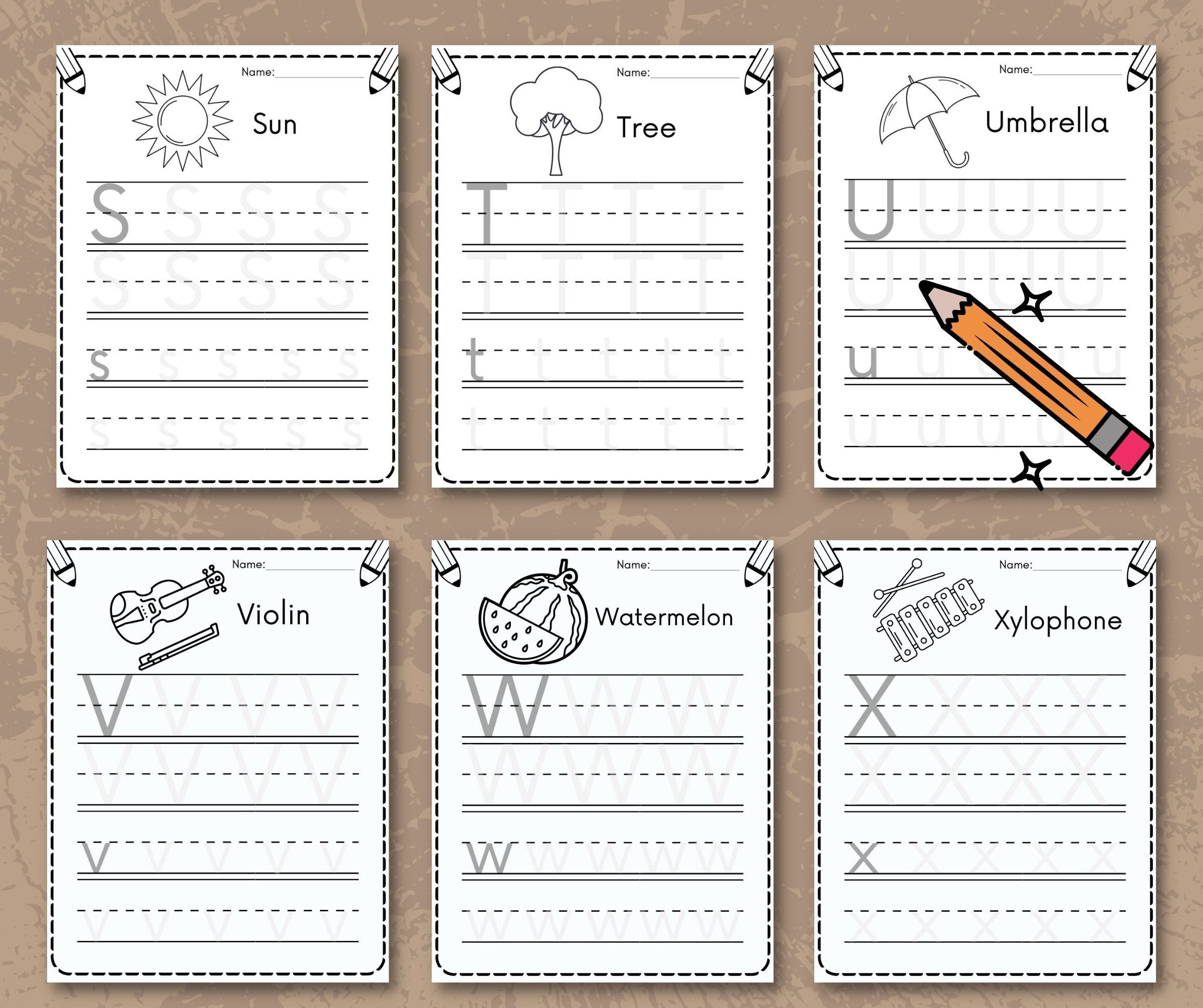Alphabet Tracing Worksheet, Upper and Lower Case, Alphabet Printable ...