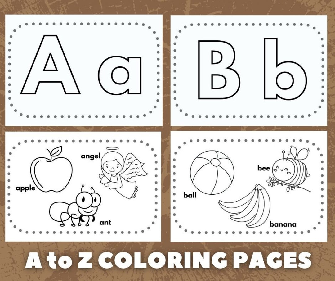 Pre K Coloring Pages Alphabets