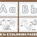 Printable Alphabet Coloring Pages, ABC Printable Flashcards, Pre-k ...