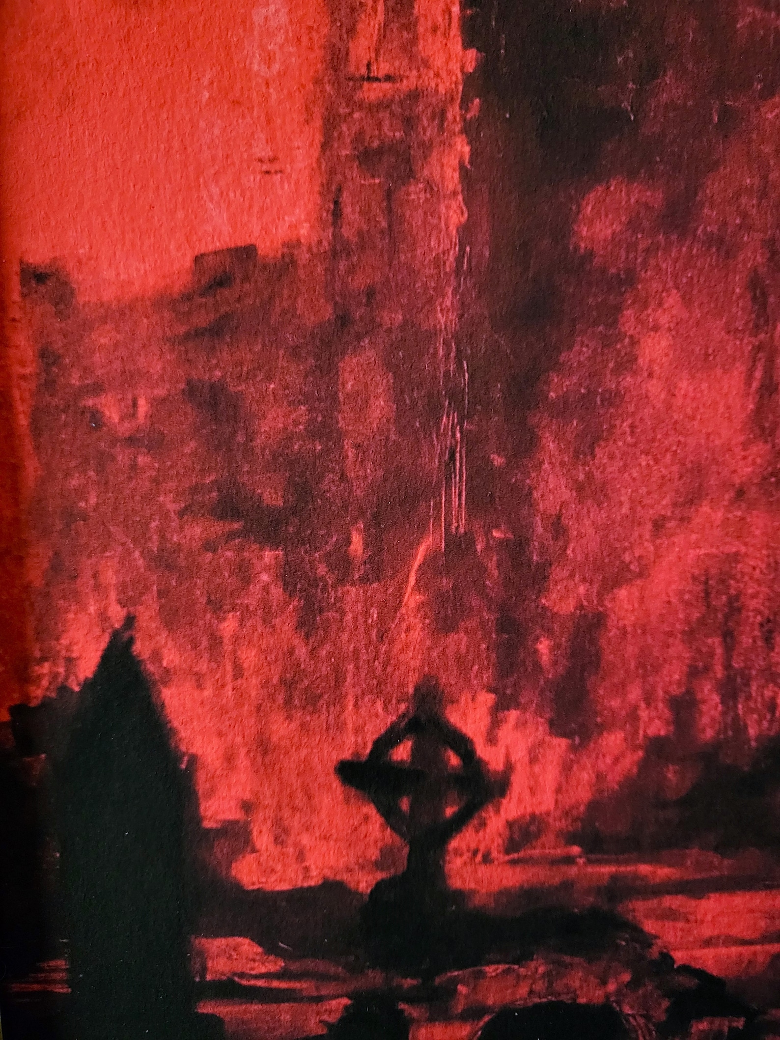 Blood Moon. Gothic Horror Wall Art Print, Macabre Dark Painting Print ...