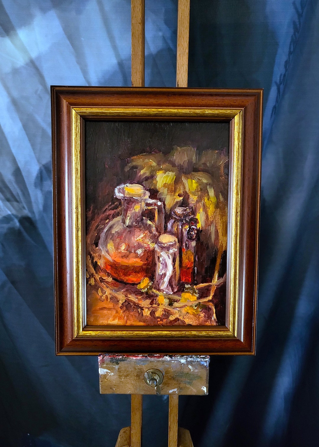 Vials. Gothic Occult Art, Dark Witch Horror Painting. Satanism, Pagan ...